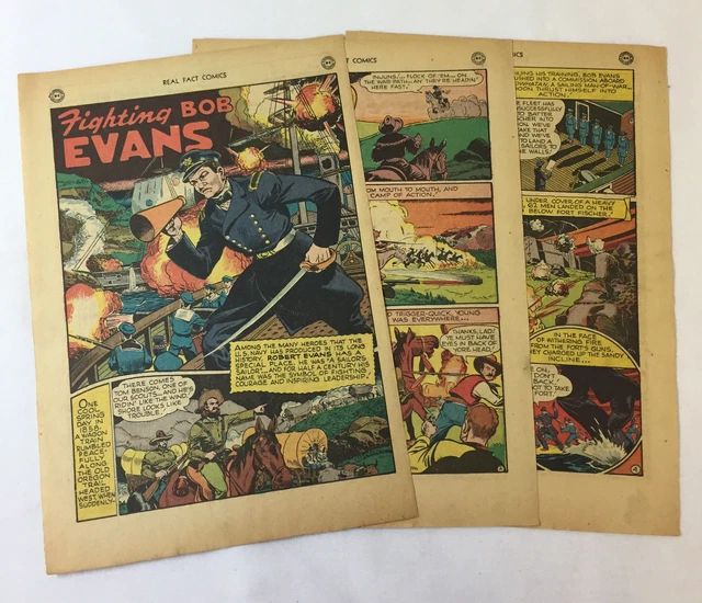 1948 FIVE PAGE cartoon story ~ FIGHTING BOB EVANS ~ US Navy £7.60 - PicClick UK