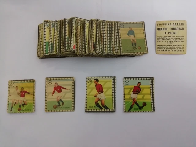 LOTTO DI 127 Figurine Calciatori Raccolta Figurine Stadio 1952