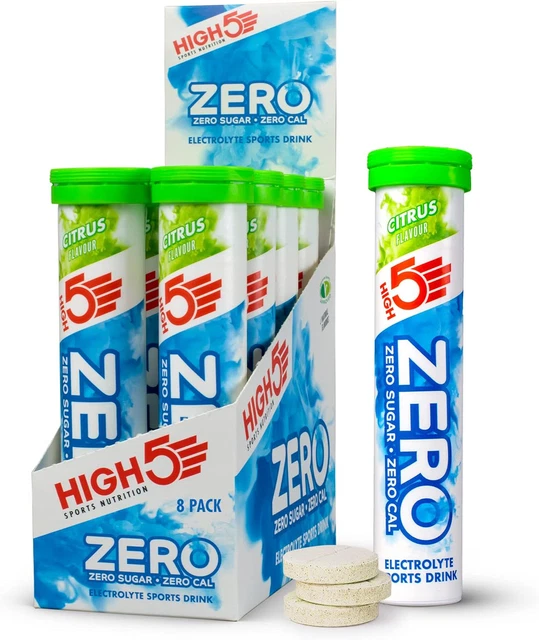 HIGH5 ZERO ELECTROLYTE Hydration Tablets Added Vitamin C Citrus , 20 ...