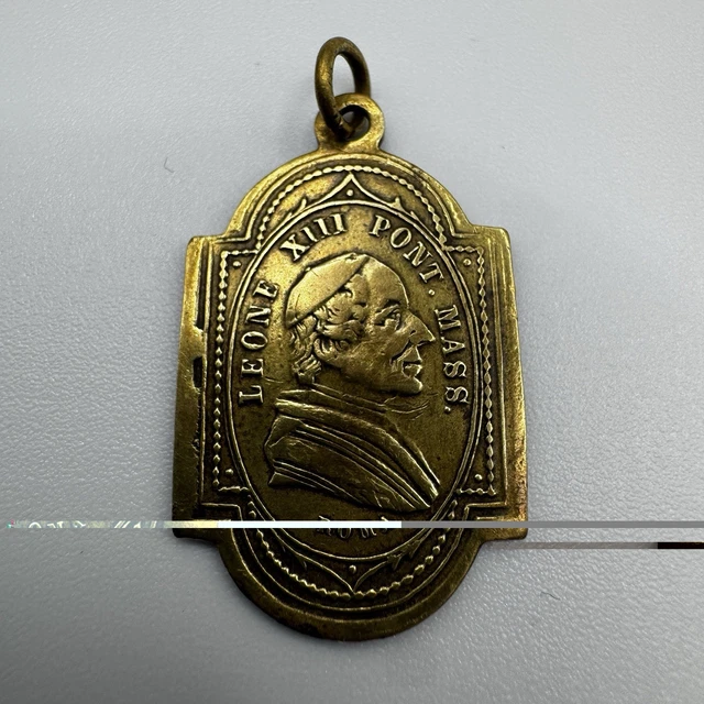 MÉDAILLE RELIGIEUSE ANCIENNE " Jubilé Léon XIII 1887 " - Bronze EUR 10 ...