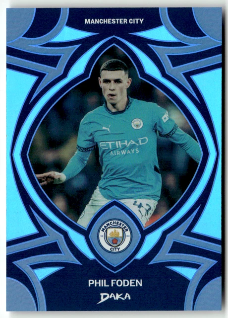 DAKA 2025 TARJETA De Fútbol Manchester City No. MC-2-A Phil Foden 12/99 ...