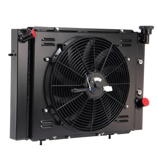 3ROW RADIATOR+SHROUD FAN+RELAY For Holden Commodore VB /VC VH/ VK V6 ...