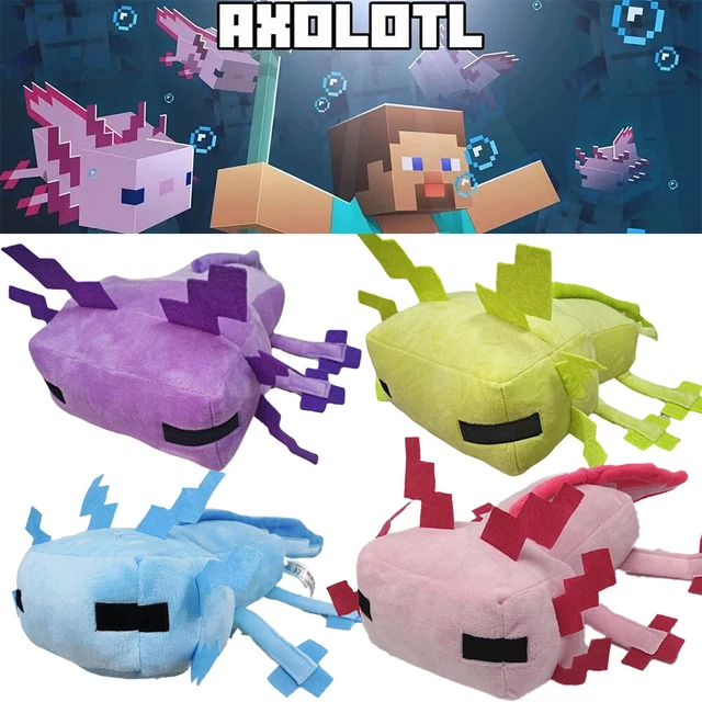 30CM AXOLOTL MINECRAFT Plush Toy Stuffed Animal Soft Doll Kids Birthday ...