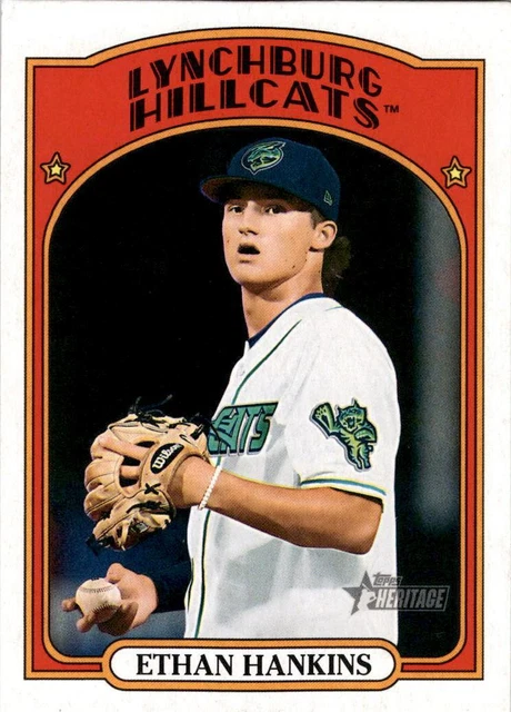 2021 TOPPS HERITAGE Minors #155 Ethan Hankins Indians Card EUR 1,66 ...