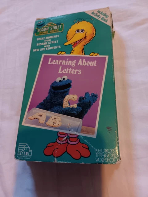 SESAME STREET LEARNING About Letters Jim Henson Cartoon(VHS 1986)TESTED ...