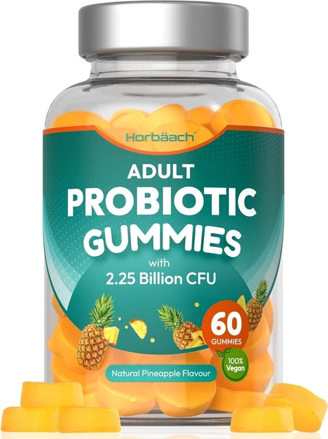 PROBIOTIC GUMMIES | 2.25 Billion CFUs | Immune Support, Gut, Digestion & Energy £12.90 - PicClick UK