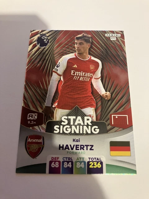 PANINI PREMIER LEAGUE 2024 Card Kai Havertz Arsenal Star Signing £1.24 ...