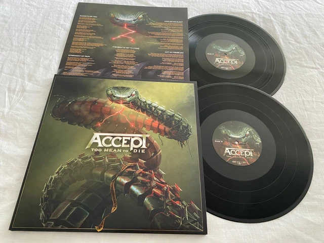 ACCEPT TOO MEAN To Die Gatefold + Insert 2021 Release 2 X Lp $49.95 ...