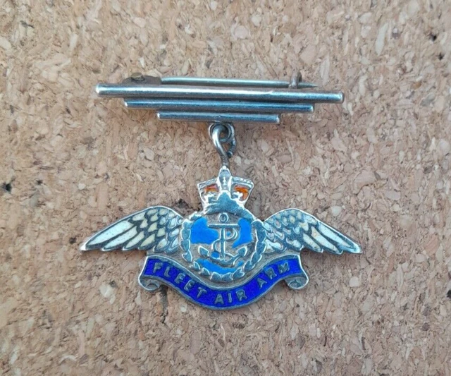 VTG 1930S / 40s WW2 ROYAL NAVY FLEET AIR ARM SILVER SWEETHEART BADGE £ ...