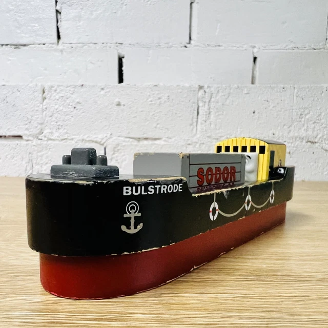BULSTRODE SHIP WITH Grey Sodor Cargo Thomas & Friends Wooden Railway ...