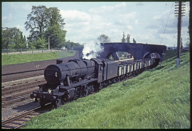 ORIGINAL RAILWAY COLOUR Slide Churchdown Station Nr Gloucester 48412 ...