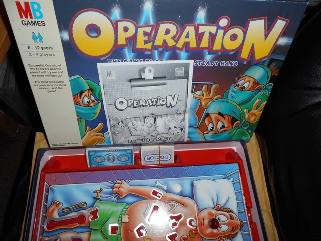 VINTAGE OPERATION BOARD Game 1999 MB Games Tested And Complete with ...