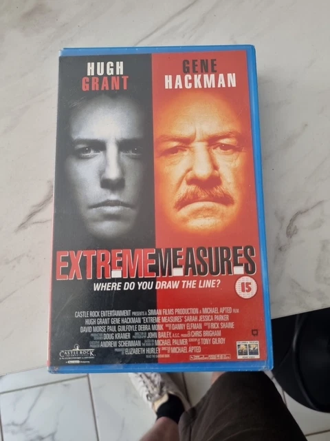 EXTREME MEASURES BIG BOX VHS Video Ex rental Orange case £0.99 ...