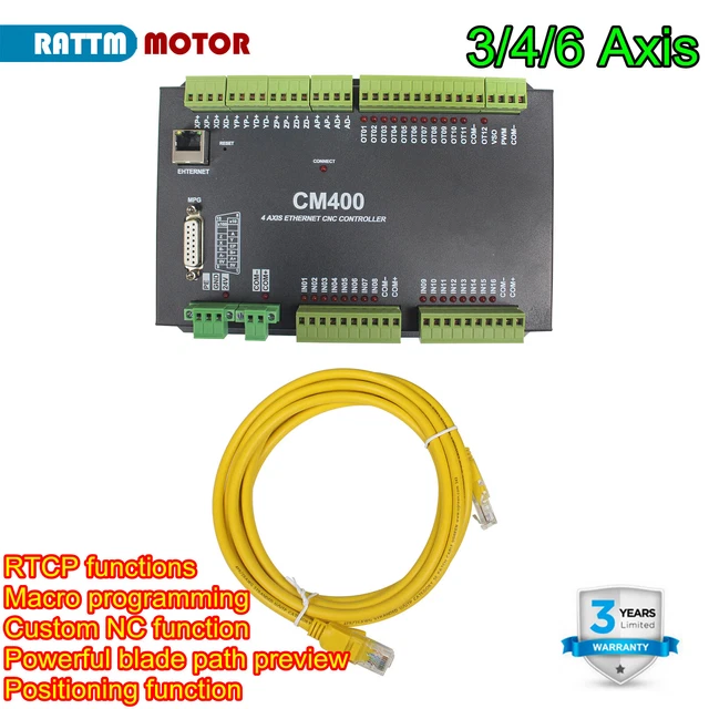 4-AXIS CONTROL BOARD Mach3 LAN5160T4 Ethernet Motion Controller & Driver 2 in 1 EUR 153,14 ...