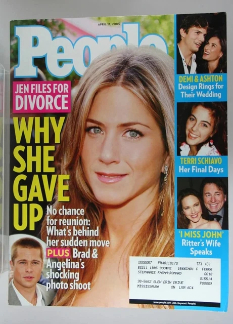 PEOPLE MAGAZINE JENNIFER Aniston cover 2005 Brad Rosario Dawnson Johnny ...
