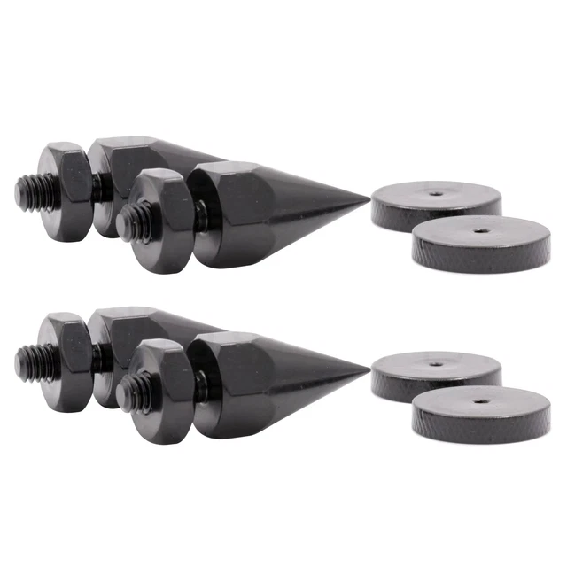 4PACK M6 IRON Speaker Isolation Spike AMP Studio Monitor Stand Feet ...