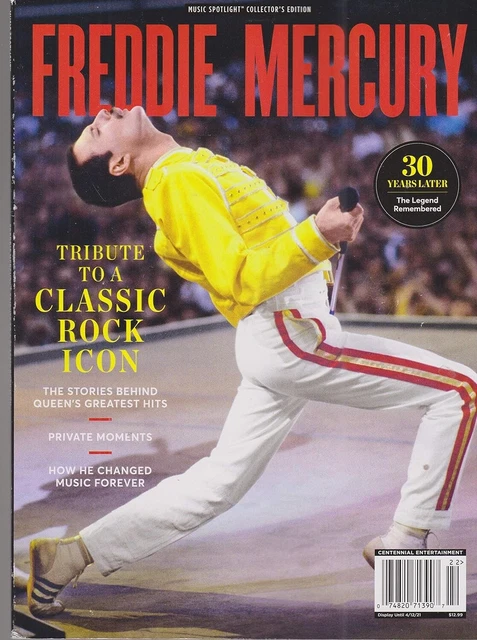 FREDDIE MERCURY QUEEN Rock Icon Magazine 2021 Centennial Legend ...