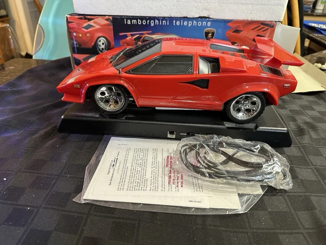 NEW VINTAGE 1994 Lamborghini Countach Telephone Red £105.97 - PicClick UK