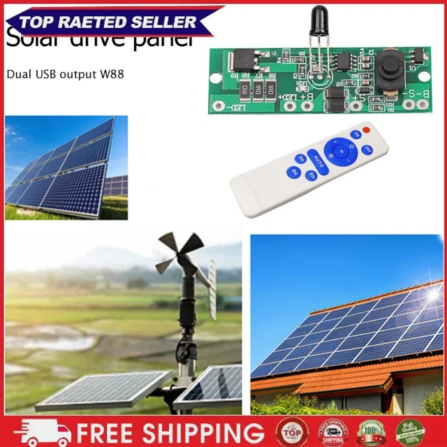 AUTO POWER DOWN Solar Circuit Boards Controller with Remote Control ...