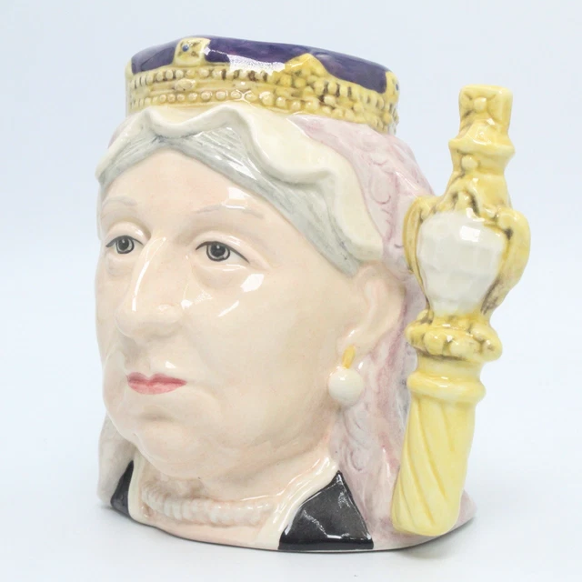 ROYAL DOULTON RARE Queen Victoria Small Character Toby Jug D6913 969/ ...