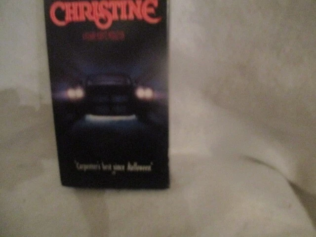 CHRISTINE VHS VIDEO Movie, Keith Gordon, John Stockwell, John Carpenter ...