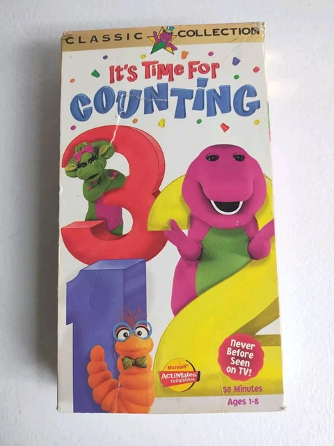 BARNEY & FRIENDS It’s Time For Counting Classic Collection VHS Vintage ...