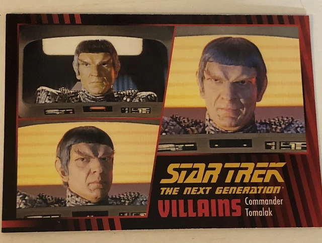 STAR TREK THE Next Generation Villains Trading Card #65 Commander ...