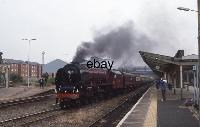 35MM RAILWAY SLIDE- LMS Steam Loco 6233 'Duchess of Sutherland ...