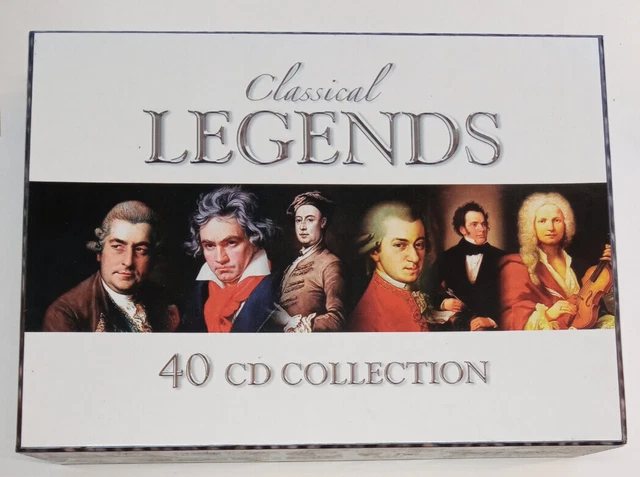 40 CD CLASSICAL LEGENDS Box mit 40cd's voller Klassischer Musik EUR 49 ...