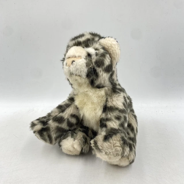 SNOW LEOPARD WWF Soft Toy 6” Cute Cub Stuffed Animal Plush 6” Vintage ...