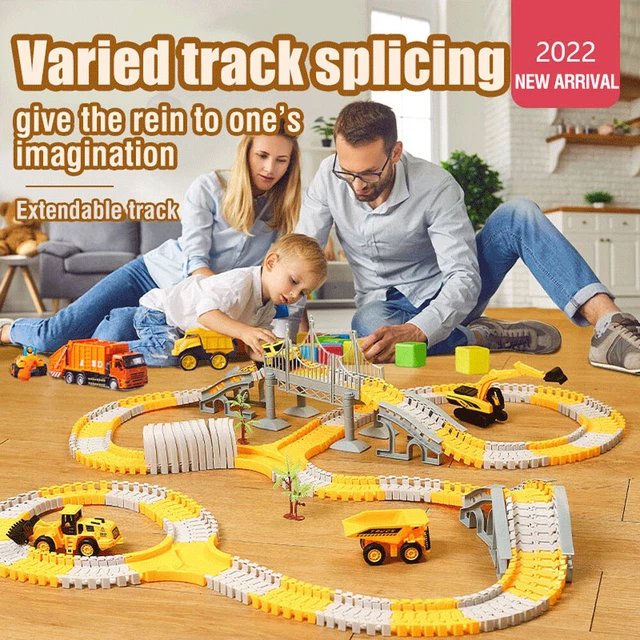 DIY ASSEMBLE ROAD Race Set Flexible Toy Car Track Suit for Children ...