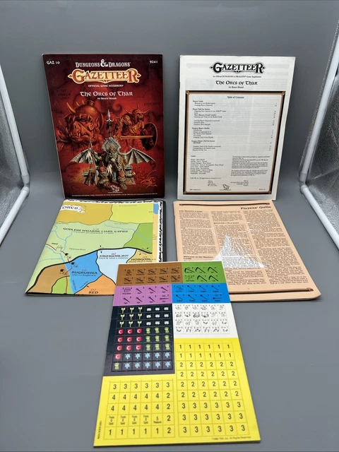 DUNGEONS & DRAGONS Gazetteer The Orcs of Thar Original, Complete ...