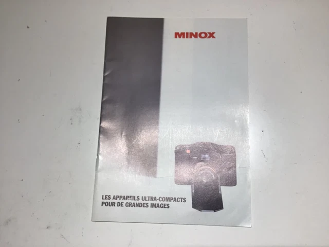 BROCHURE MINOX EN Francais EUR 8,00 - PicClick FR