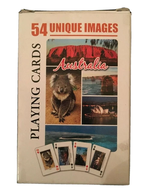 VINTAGE AUSTRALIAN PLAYING Cards 54 Unique Images Cards $25.00 ...