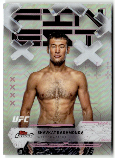 TOPPS FINEST UFC 2025 N° 3 Shavkat Rakhmonov Refractor EUR 1,81 ...