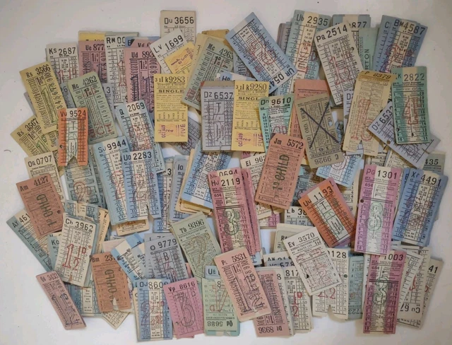 400 X BUS & TRAM TICKETS - Vintage 1950s 1960s? - Mid Century ...