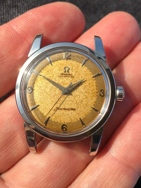 OMEGA AUTOMATIC SEAMASTER Cal 503 Original Dual Tone Dial Watch Vintage ...