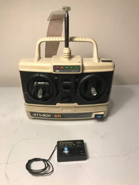 FUTABA ATTACK-SR FP-T2VR Transmitter, receiver and crystals - Vintage £ ...
