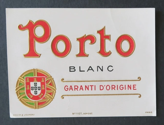ANCIENNE ÉTIQUETTE PORTO Blanc Portugal old label EUR 6,00 - PicClick FR