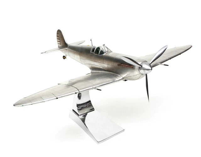 MODEL AEROPLANE SUPERMARINE Spitfire + Stand Attention to Detail Metal ...