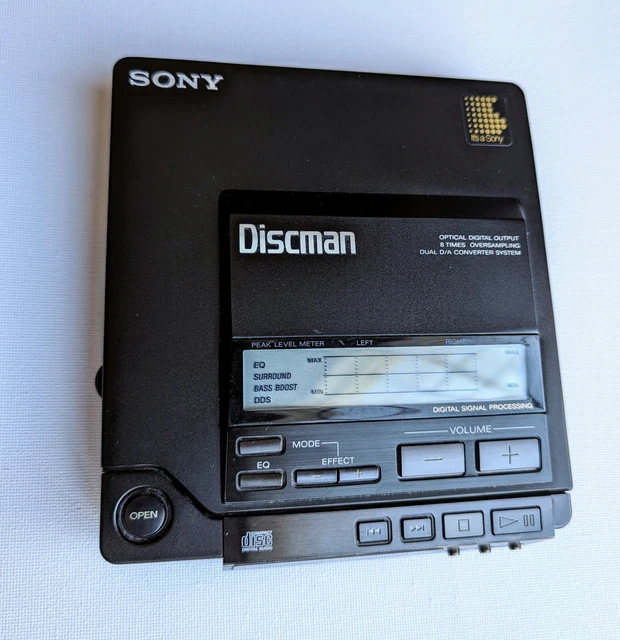 VINTAGE SONY DISCMAN Personal CD player Walkman Full Metal Body D-555 D ...