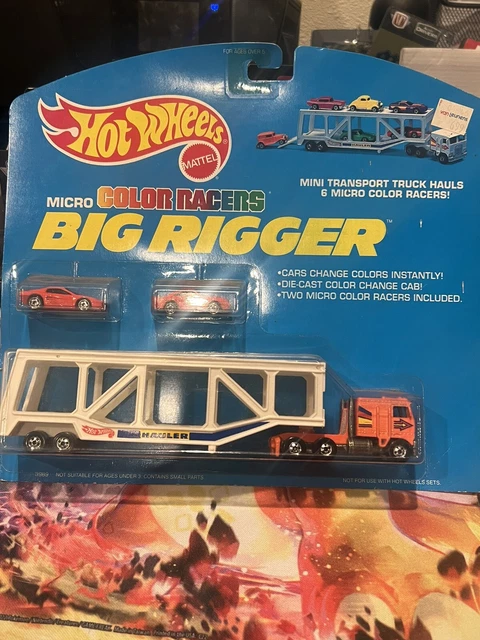 HOT WHEELS MICRO Color Racers Big Rigger with Ferrari / Porsche ...