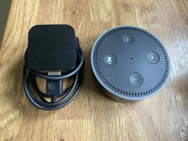 AMAZON ALEXA ECHO Dot 1st Generation Model RS03QR Black + Power Cable £ ...
