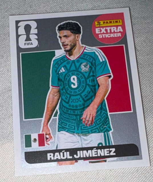 PANINI FIFA WORLD Cup 2026 EXTRA Sticker Raúl Jiménez Mexico Exclusive ...