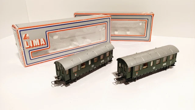 H0 LIMA 309153 und 309154 Personenwagen Umbauwagen Donnerbüchse in OVP ...