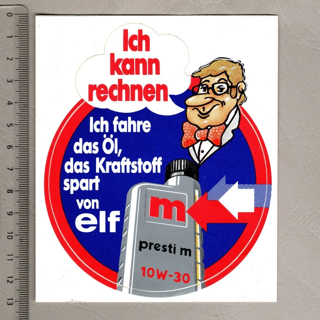 AUFKLEBER/STICKER ELF PRESTI m 10W-30 EUR 4,50 - PicClick DE