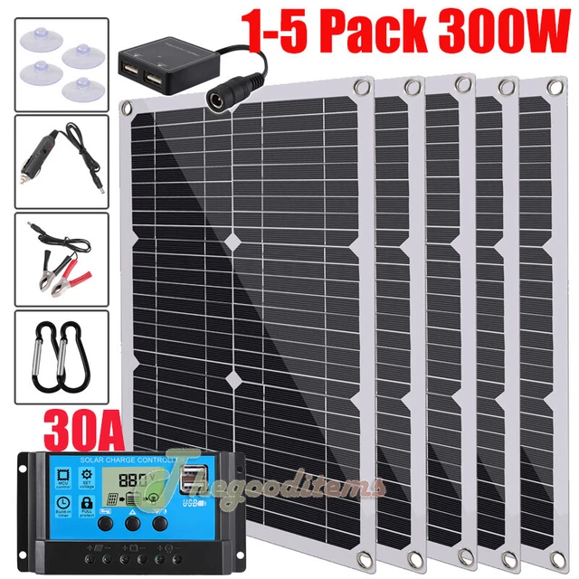1500 WATTS SOLAR Panel Kit 100A 12V Battery Charger w/ Controller ...