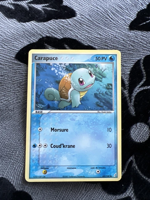 CARTE POKÉMON CARAPUCE - 63/100 - EX Gardiens de Cristal - FR EUR 1,00 - PicClick FR