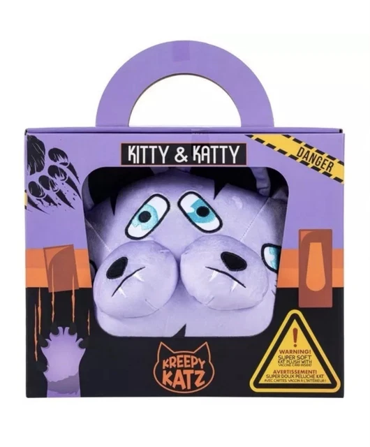 KREEPY KATZ KITTY & Katty Light Lilac Cat 30.5cm Soft Plush Toy in ...