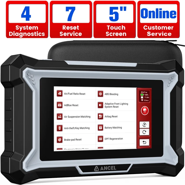 ANCEL DS100 OBD2 Diagnostic Tool Car Scanner ABS SRS AT Engine Check Code Reader EUR 157,93 ...